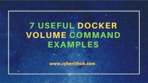 7 Useful Docker Volume Command Examples | CyberITHub