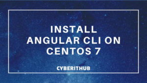 How to Install Angular CLI on RedHat/CentOS 7 in 9 Easy Steps | CyberITHub