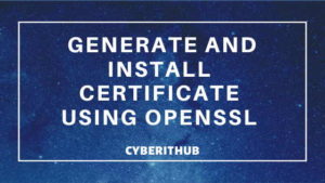 Openssl Tutorial: Generate and Install Certificate on Apache Server in ...