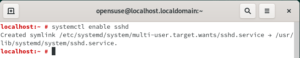 How to Start and Enable SSHD Service in OpenSUSE Linux | CyberITHub