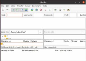 How to Install Filezilla on Ubuntu 20.04 LTS (Focal Fossa) | CyberITHub