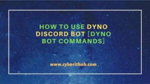 How to Use Dyno Discord Bot [Dyno Bot Commands] | CyberITHub