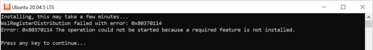 Solved "WslRegisterDistribution failed with error: 0x80370114" | CyberITHub