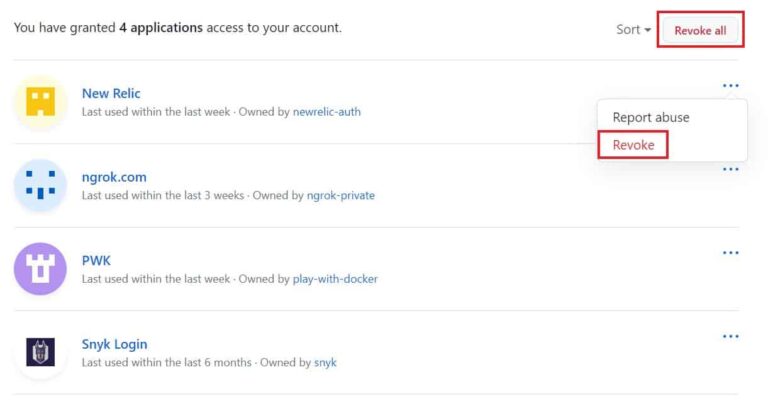 How to Remove Application Access to Your GitHub Account | CyberITHub