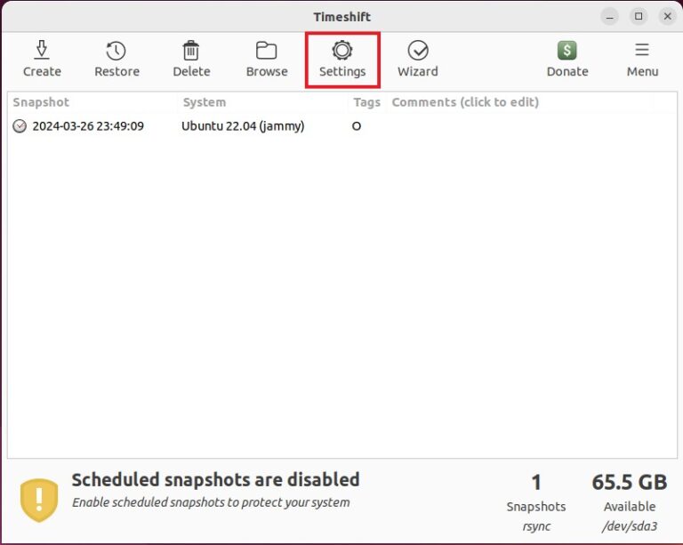 How to Install and Use TimeShift on Ubuntu | CyberITHub
