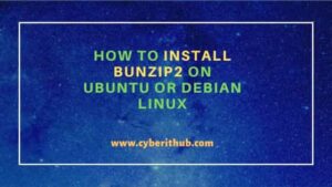 How to Install bunzip2 on Ubuntu or Debian Linux | CyberITHub