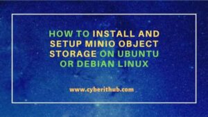 How to Install and Setup MinIO Object Storage on Ubuntu or Debian Linux | CyberITHub